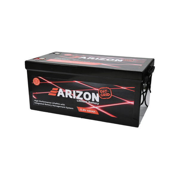 ARIZON 460AH 12.8V LIFEPO4 LITHIUM BATTERY WITH 300A IN-BUILT BMS 520* ...